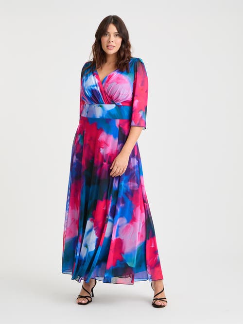 SCARLETT & JO Verity Abstract Print Maxi Gown